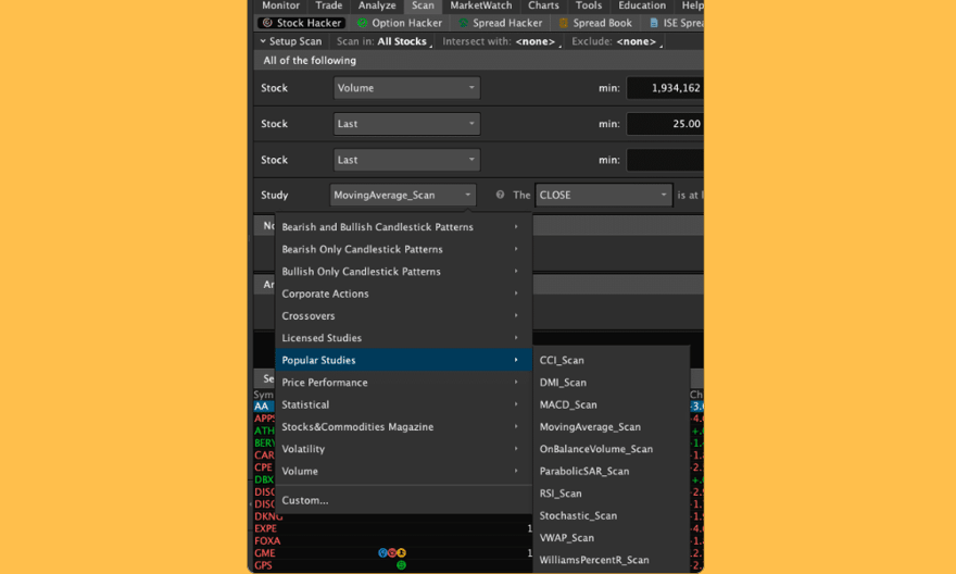 ThinkorSwim Scanner: The Best Way To Scan For Trades